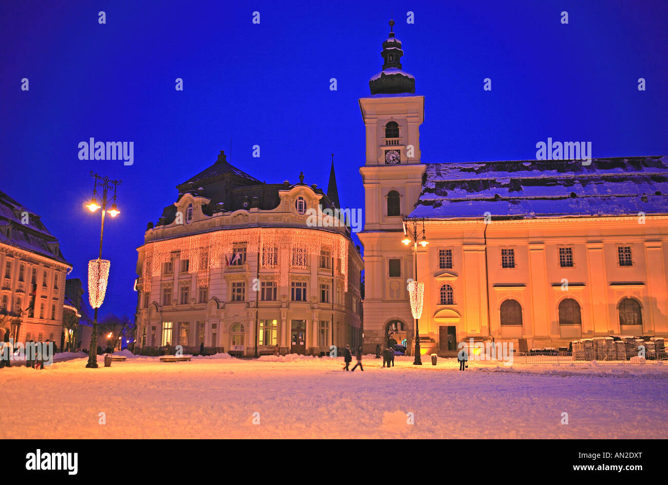 Sibiu, Piata Mare, Sibiu Stock Photo - Alamy
