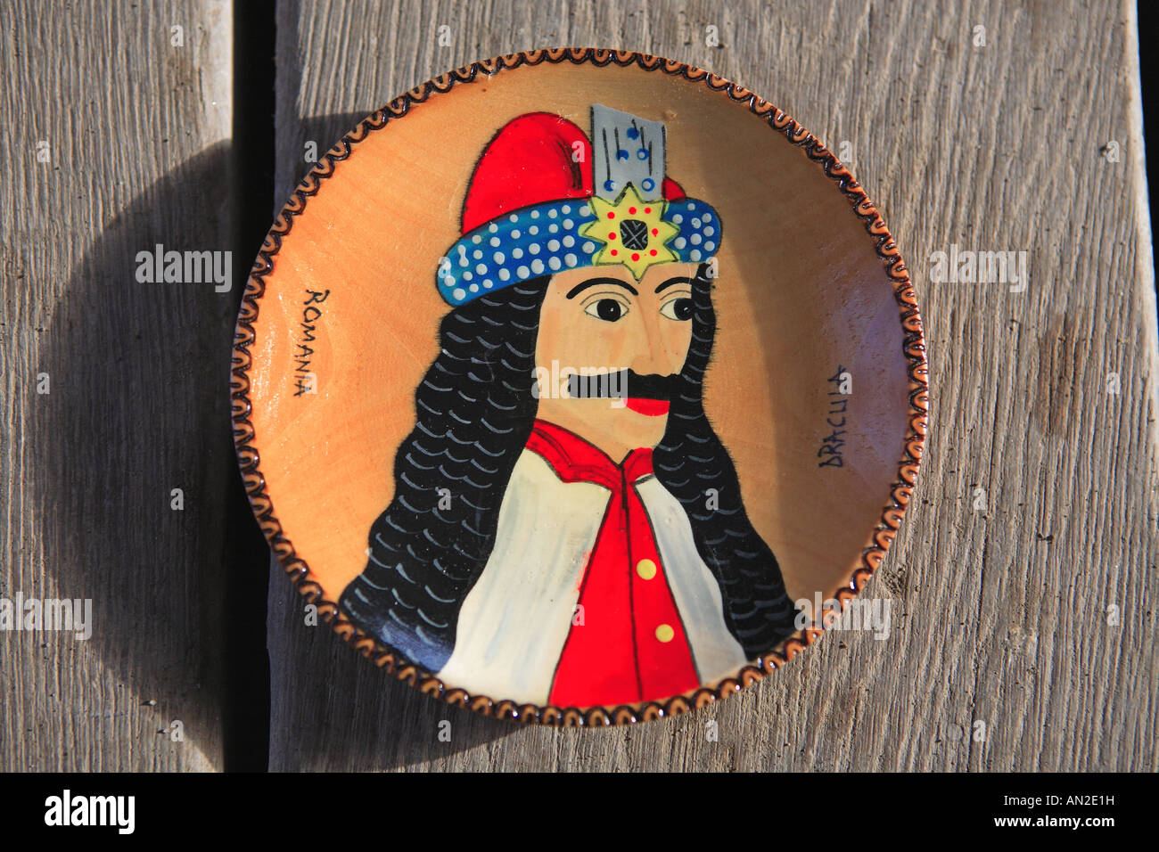 Dracula Souvenir Plate, Transylvania Stock Photo - Alamy