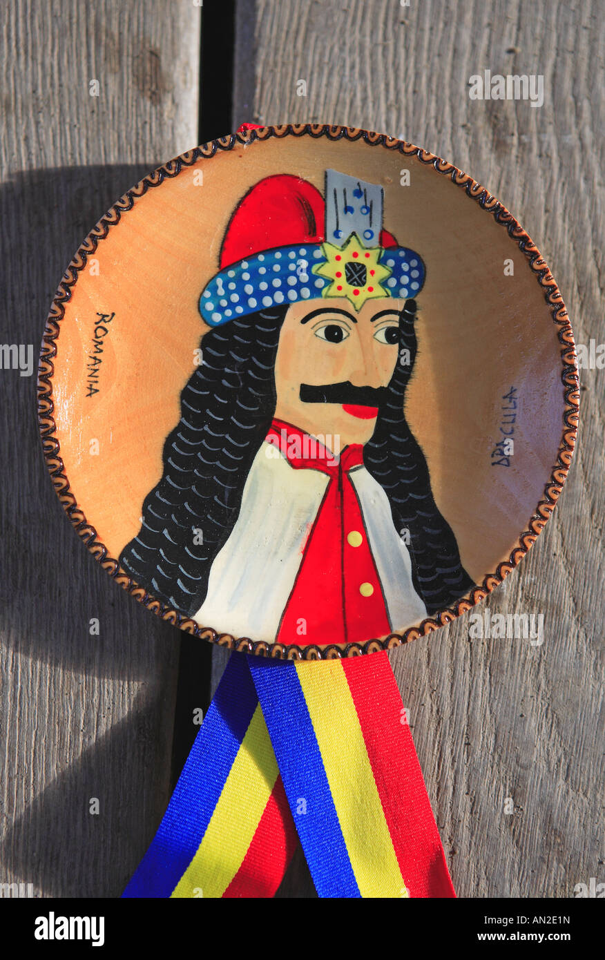 Dracula Souvenir Plate, Transylvania Stock Photo - Alamy
