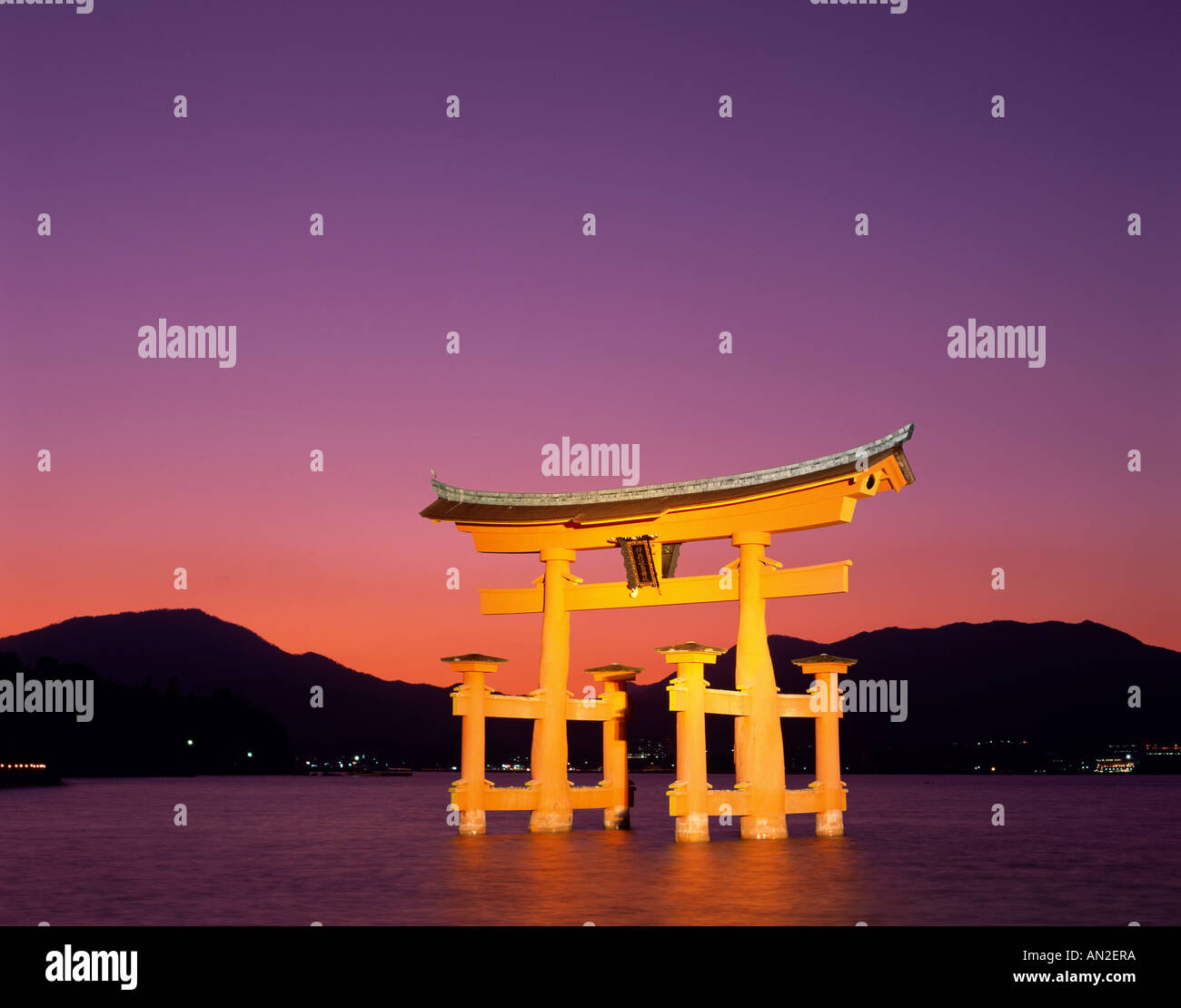 Miyajima Island / Itsukushima Shrine / Torii Gate / Night View, Honshu ...