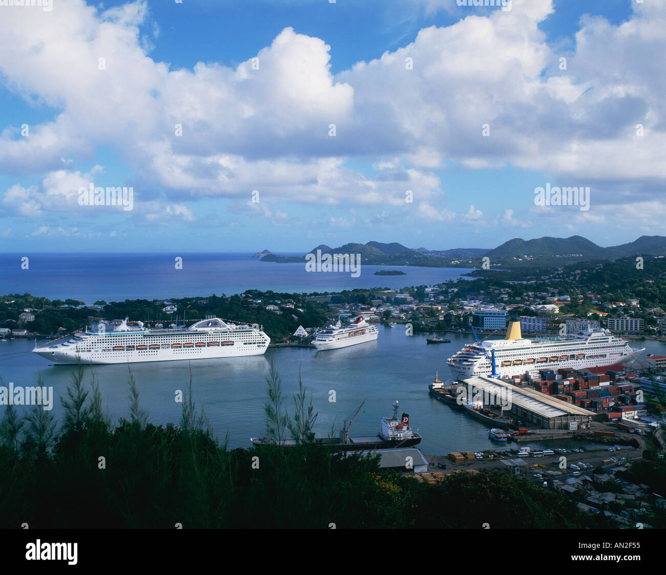 Castries St Lucia Caribbean Stock Photo - Alamy