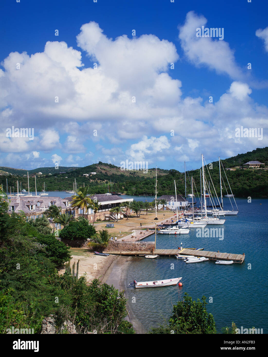 Nelsons Dockyard Antigua Caribbean Stock Photo - Alamy