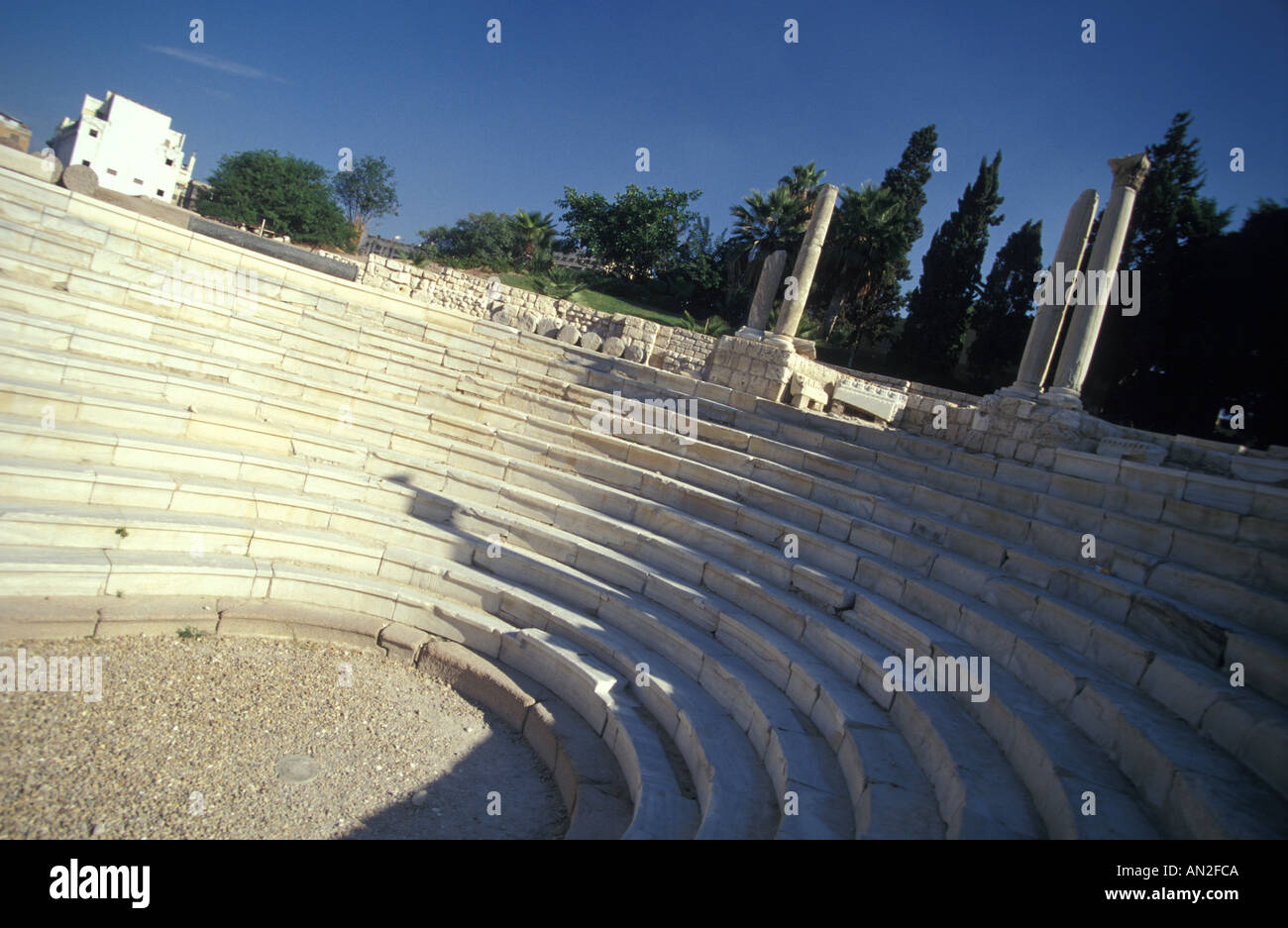 Ancient Roman Amphitheater in Alexandria, Egypt Stock Photo - Alamy