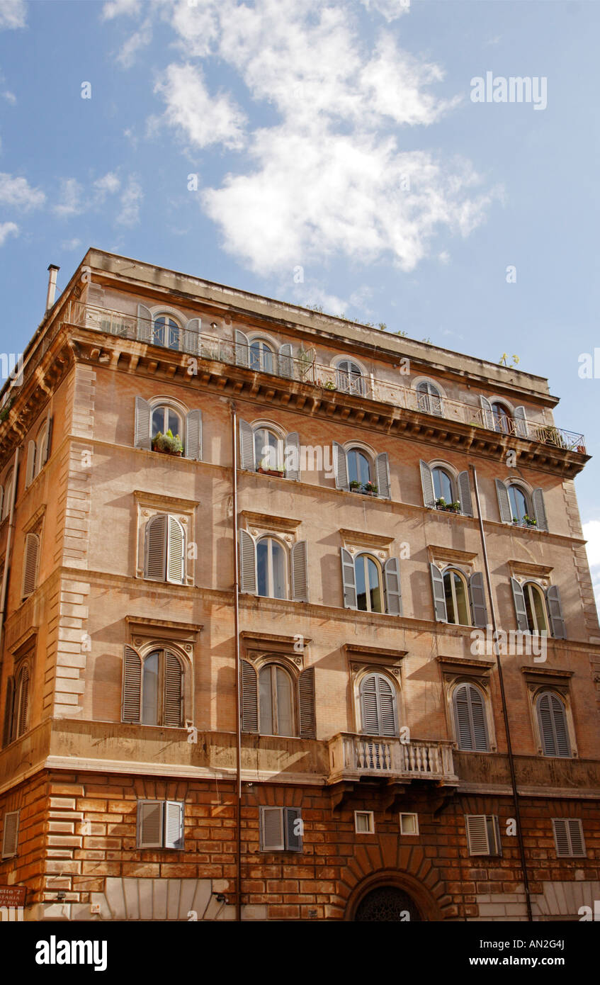 Detail of the building, Piazza Navona area, Rome, Italy Stock Photo - Alamy