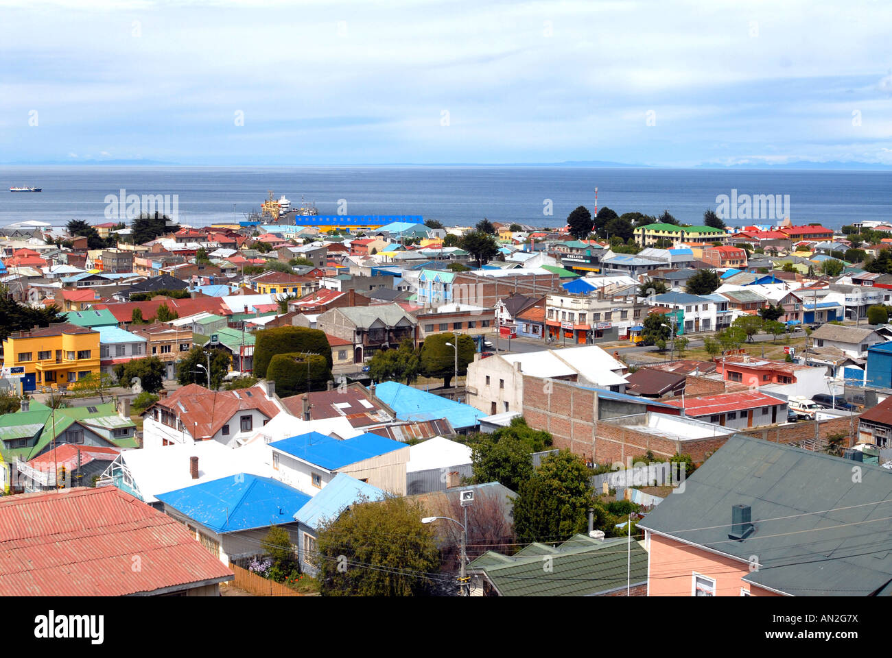 Punta Arenas city, Chile Stock Photo - Alamy
