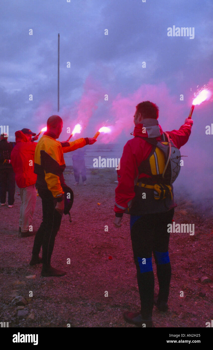 Rescue flares hi-res stock photography and images - Alamy
