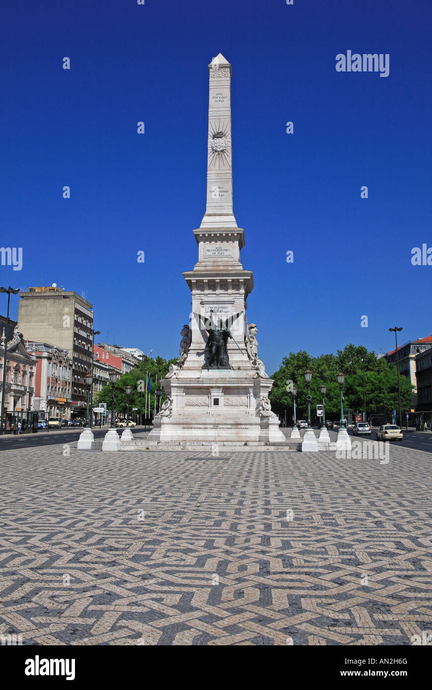 Lisbon, Baixa, Praca Dos Restauradores Stock Photo - Alamy