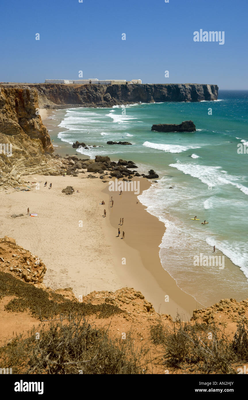 The Algarve, Sagres, Praia do Tonel Stock Photo - Alamy