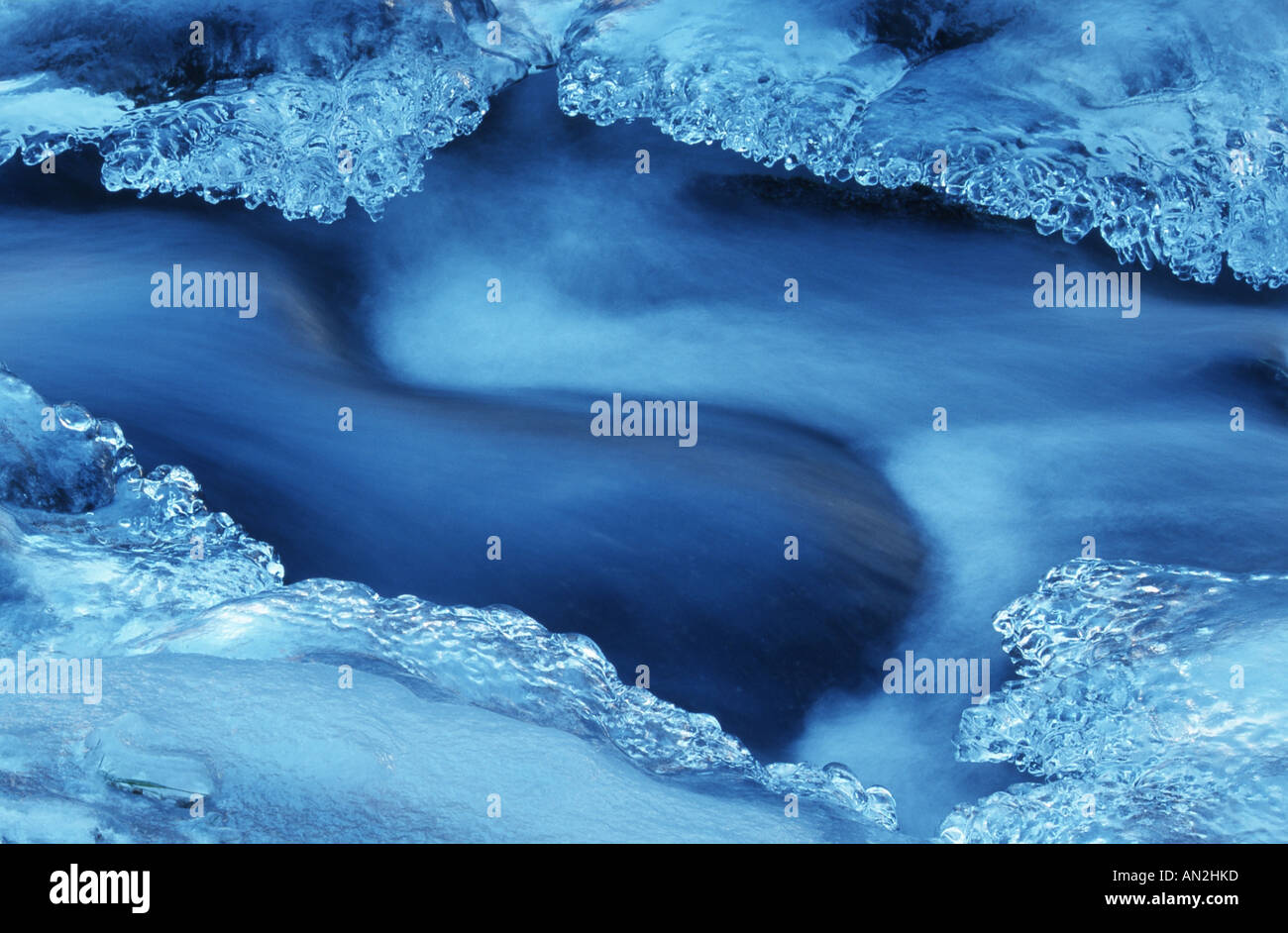 river ice, Germany, NP Harz Stock Photo - Alamy