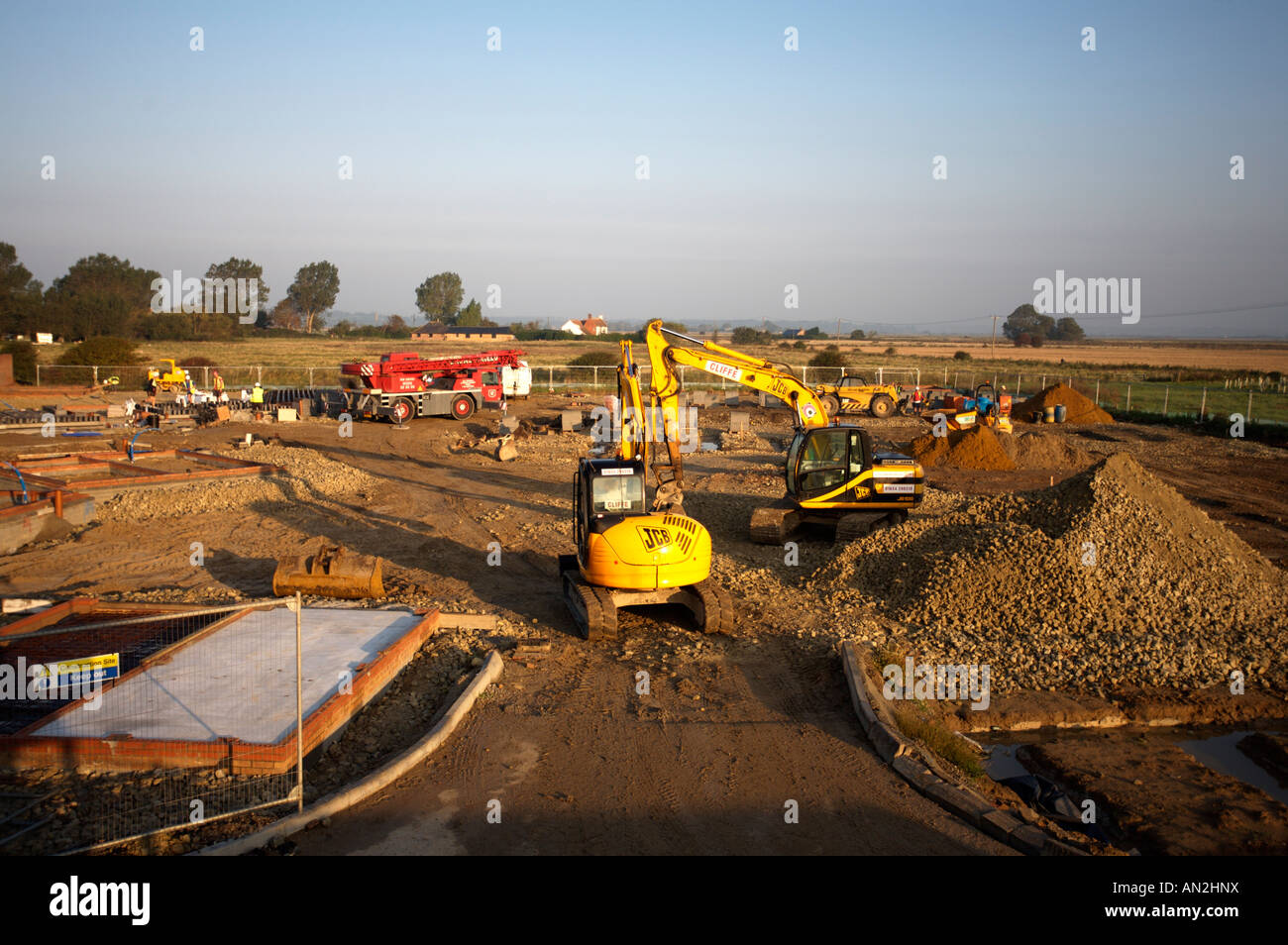 Whitesands, Building On A Greenfield Site Stock Photo: 15391189 - Alamy
