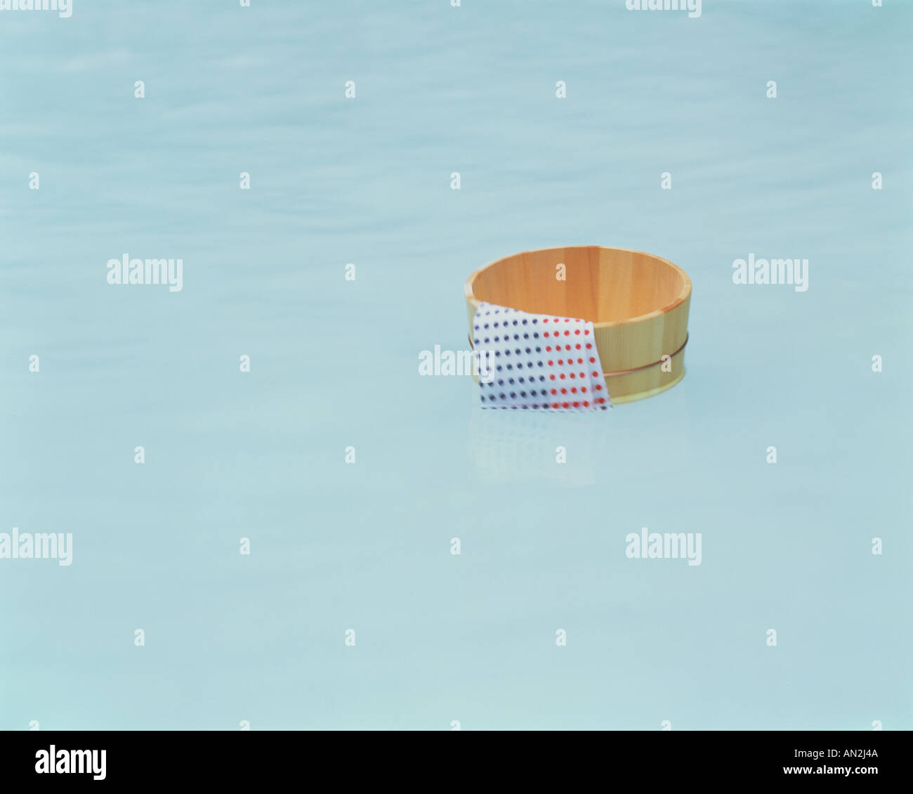 Bathing pail floating in hot springs in Japan Stock Photo - Alamy
