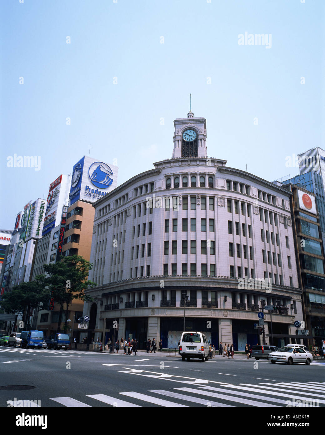 Cross Point in Ginza Tokyo Japan Stock Photo - Alamy