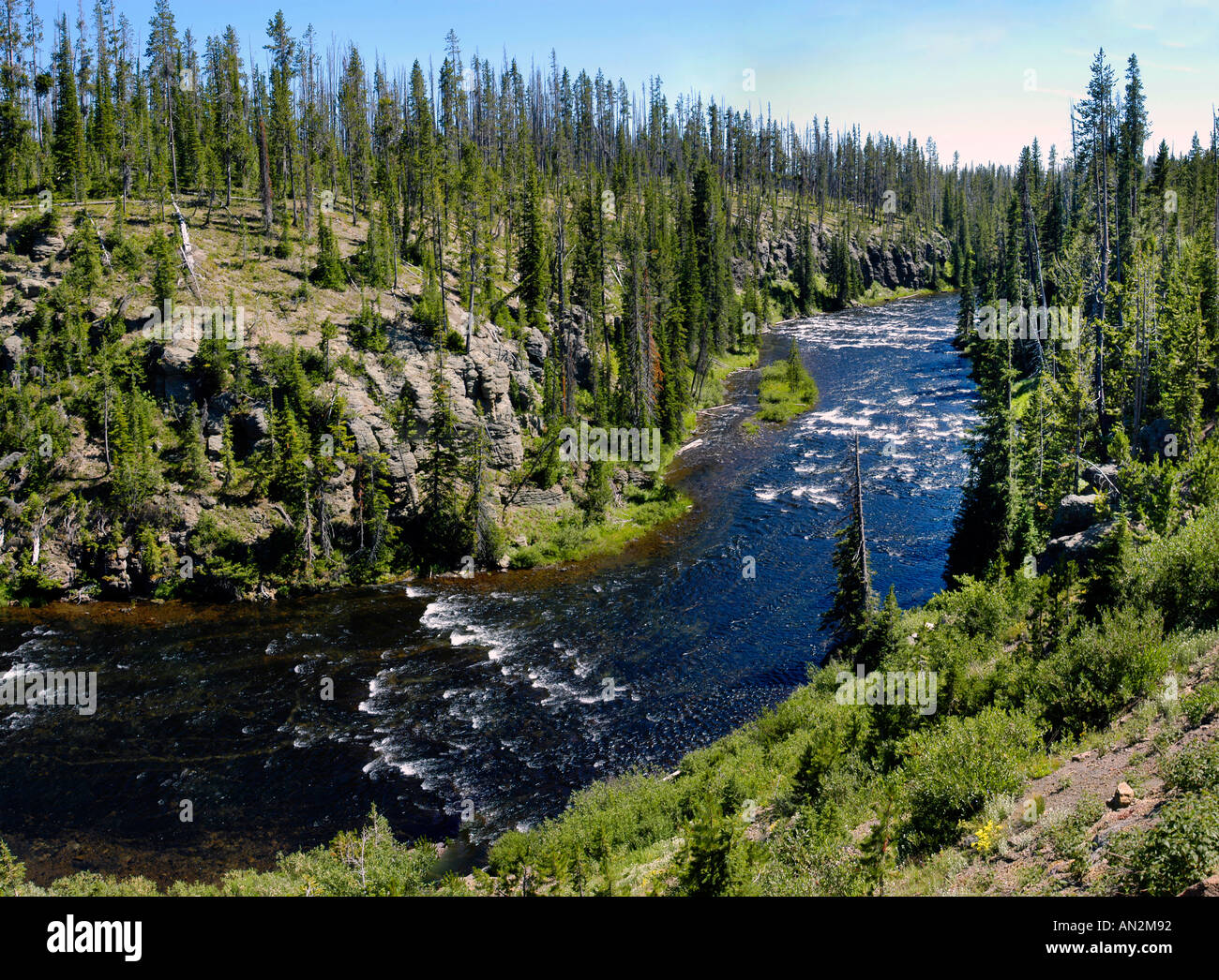 Snake river Grand Tetons Wyoming USA Stock Photo - Alamy