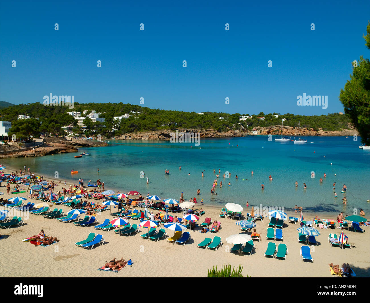 Ibiza, Cala Portinatx Stock Photo - Alamy