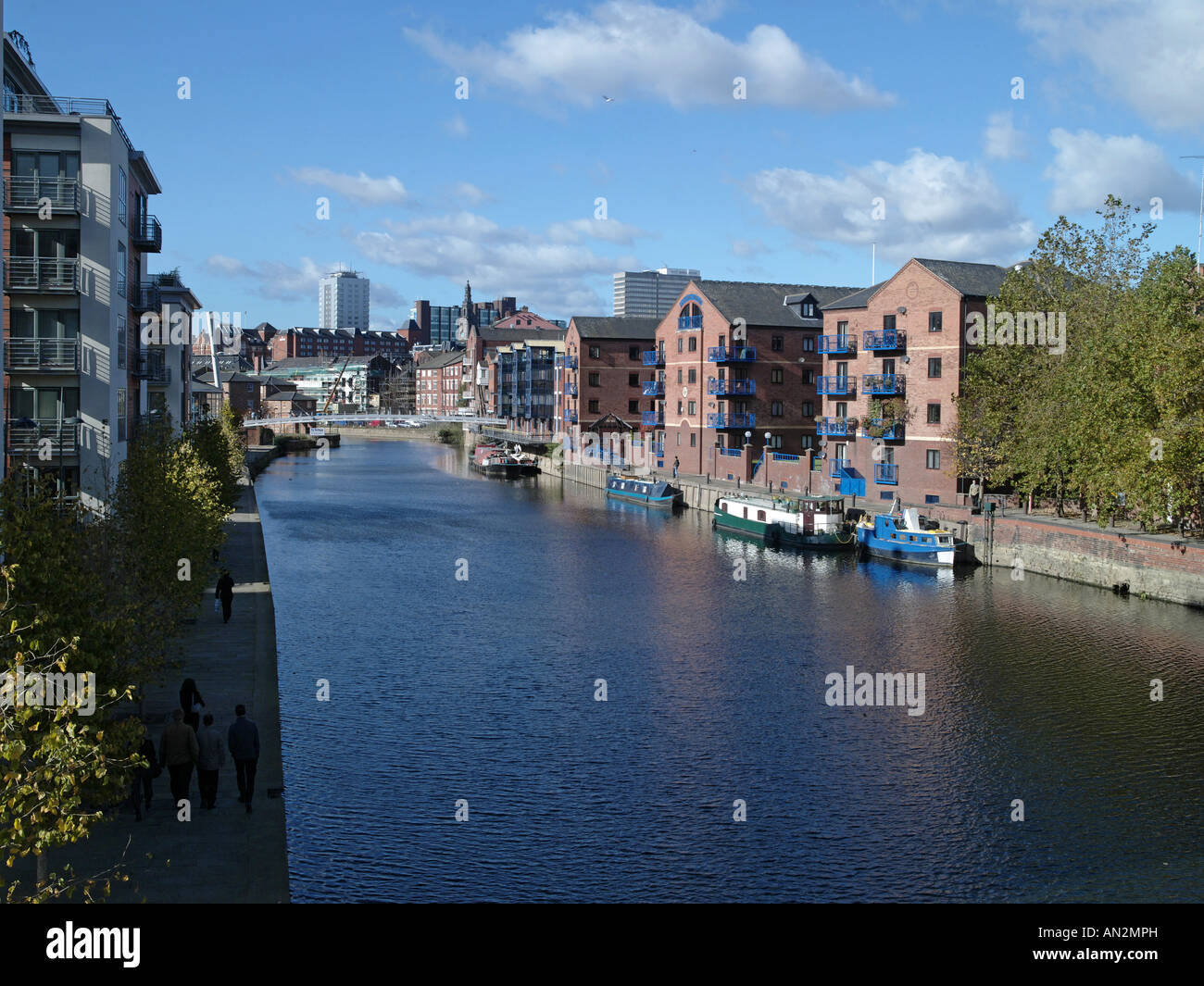 Leeds Riverside, Leeds, West Yorkshire England Stock Photo - Alamy