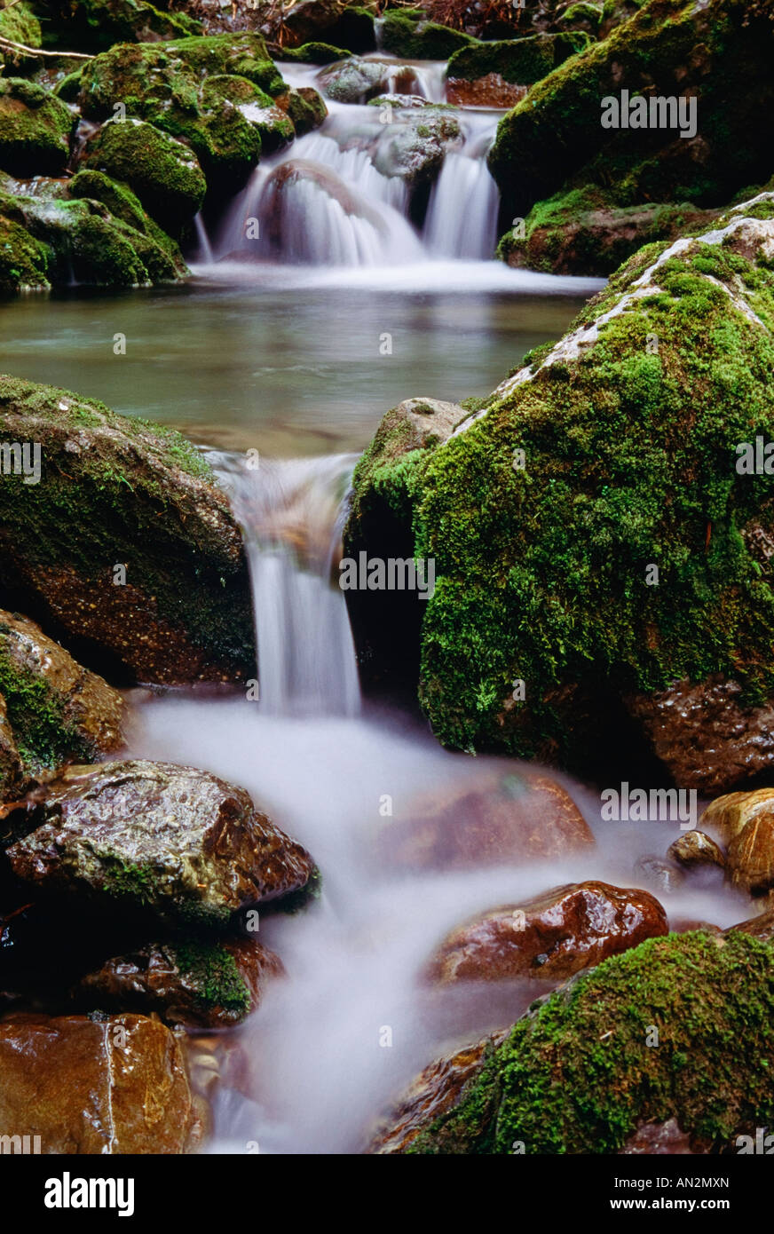Waterfall, Peter Lougheed Provincial Park, Alberta, Canada Stock Photo ...