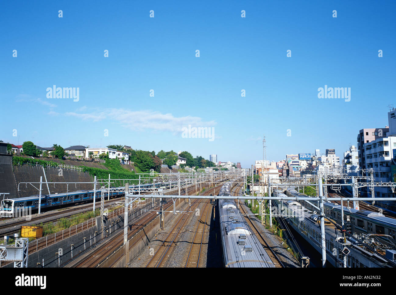 Train running in japan tokyo hi-res stock photography and images - Alamy