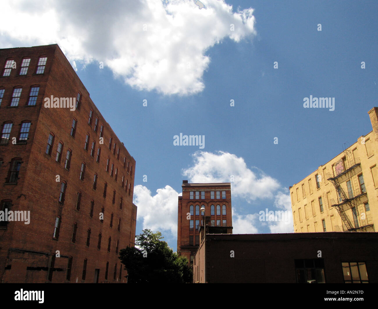 Old industrial buildings in Rochester NY USA Stock Photo - Alamy