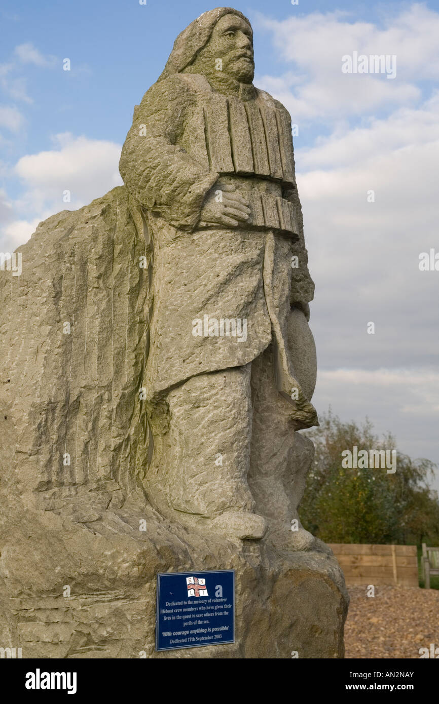 England Staffordshire memorial RNLI Statue Stock Photo - Alamy
