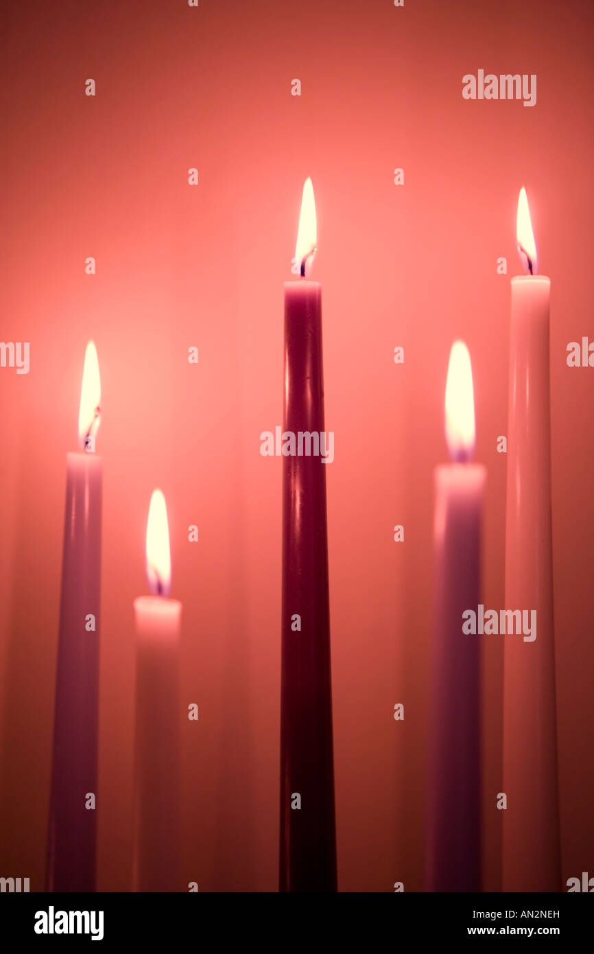 Long thin candles hi-res stock photography and images - Alamy