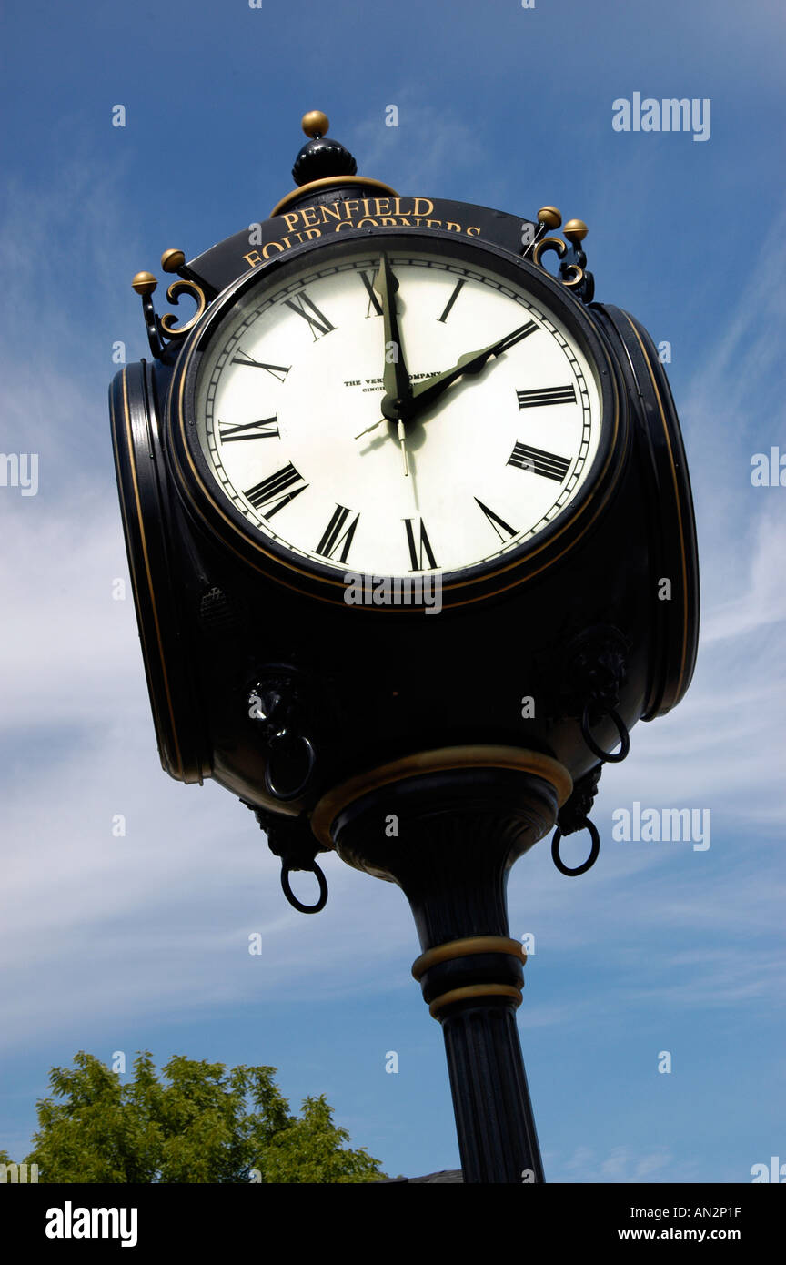 Town clock Penfield NY USA Stock Photo - Alamy