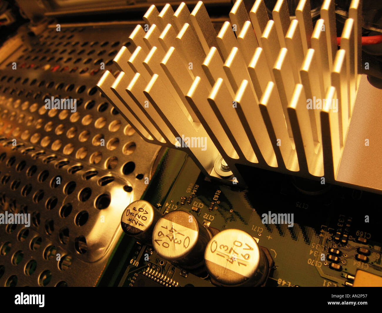 Heat sink in Macintosh computer Stock Photo - Alamy