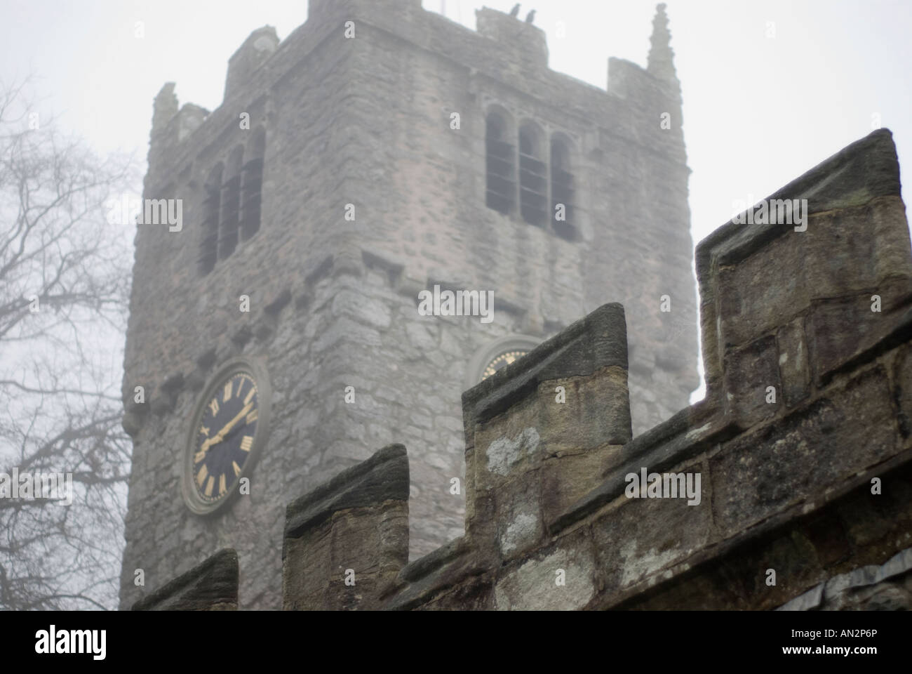 parish church clock tower Stock Photo - Alamy