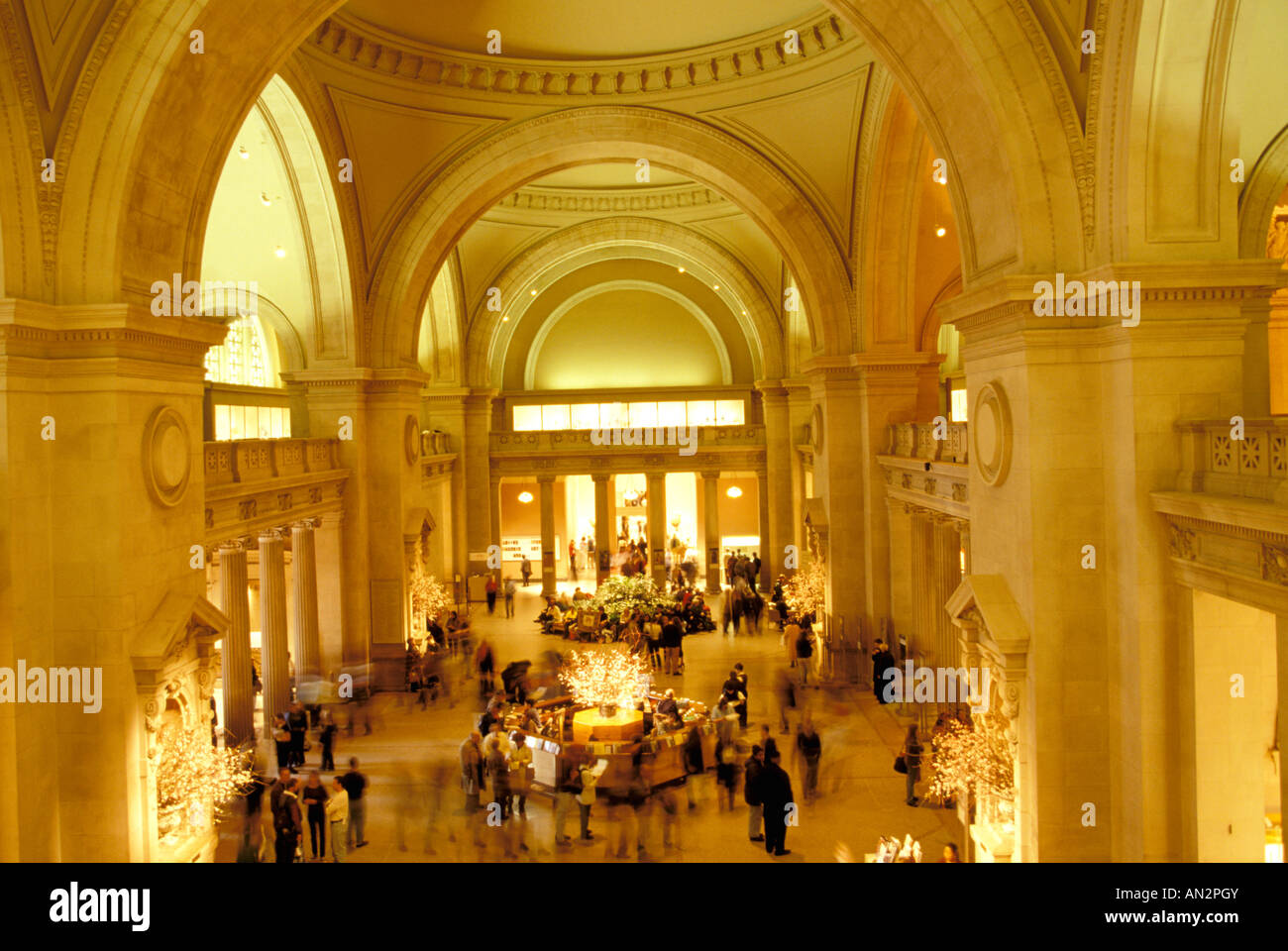 North America, USA, New York, New York City. Interior of Metropolitan ...