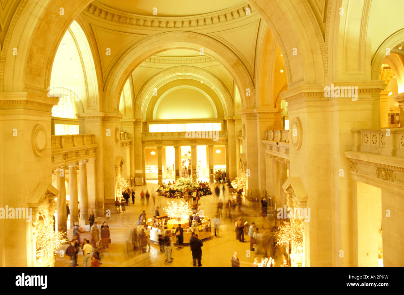 North America, USA, New York, New York City. Interior of Metropolitan ...