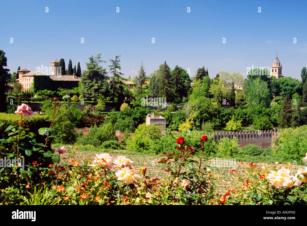 Gardens inside alhambra granada hi-res stock photography and images - Alamy