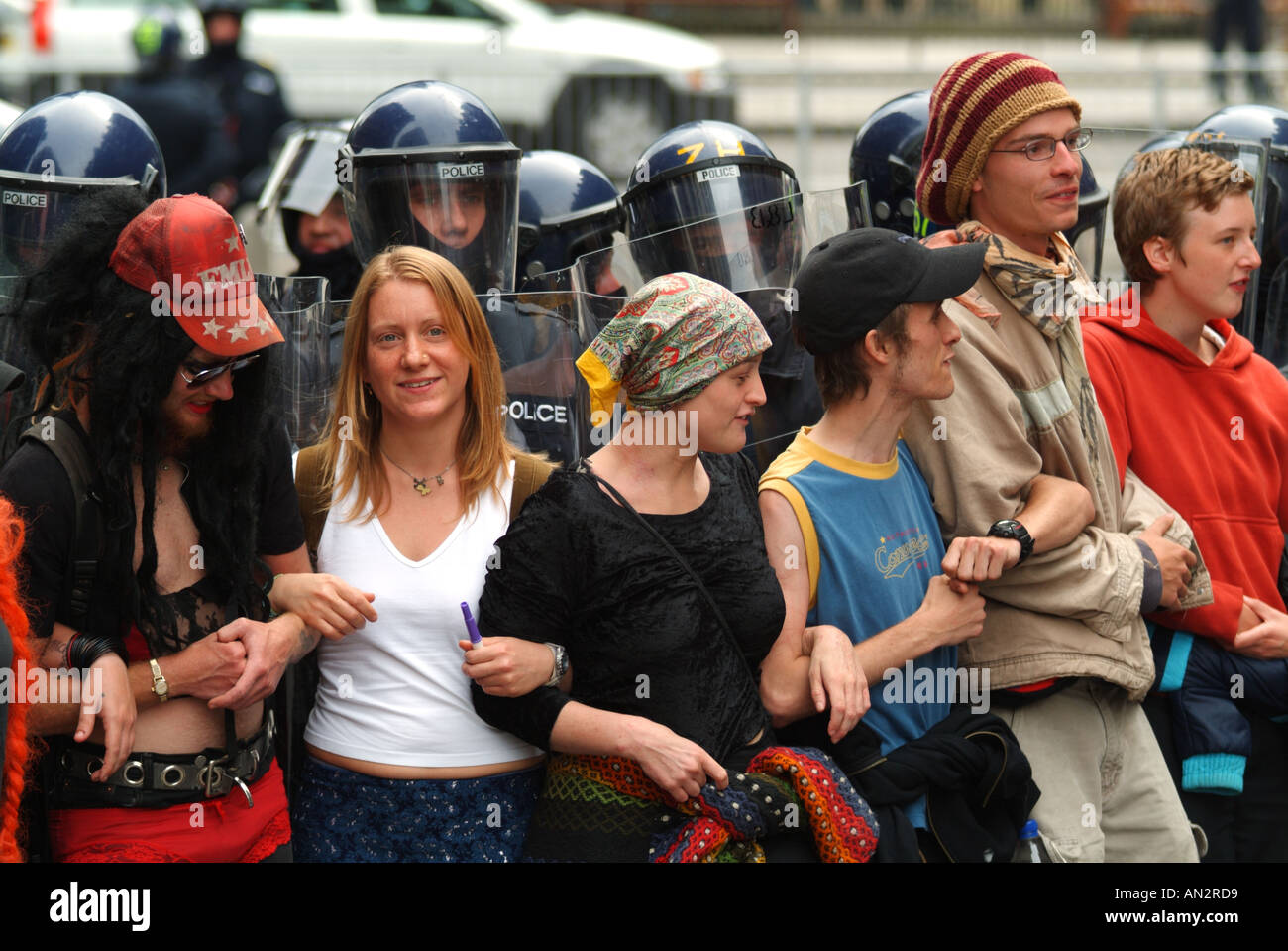 Politics police officer police woman protesting hi-res stock ...