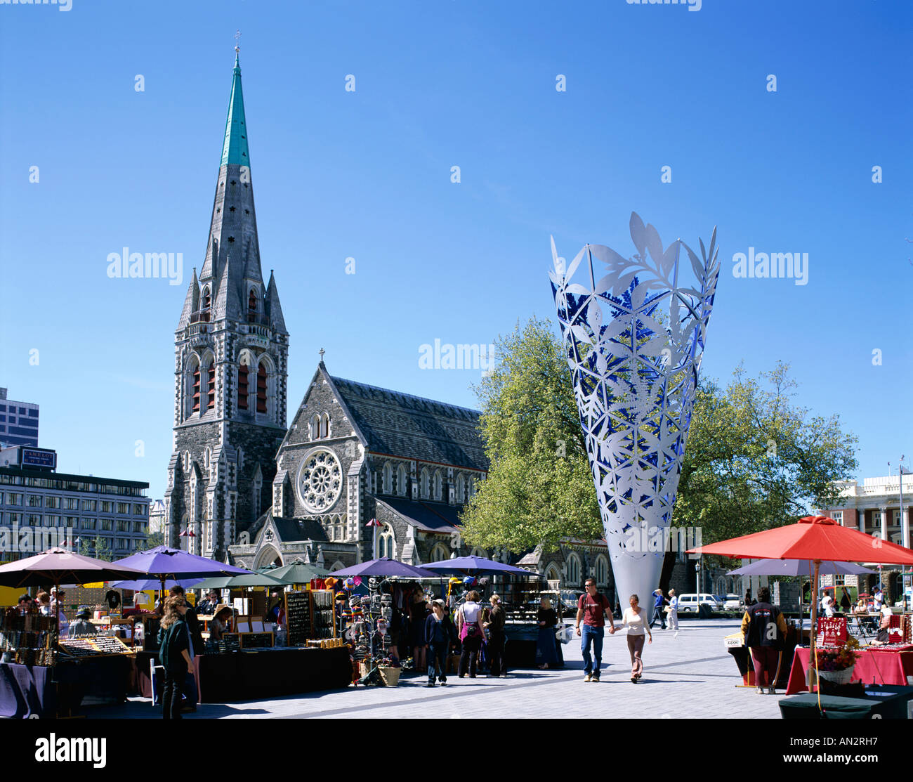 Cathedral square christchurch new zealand hi-res stock photography and ...