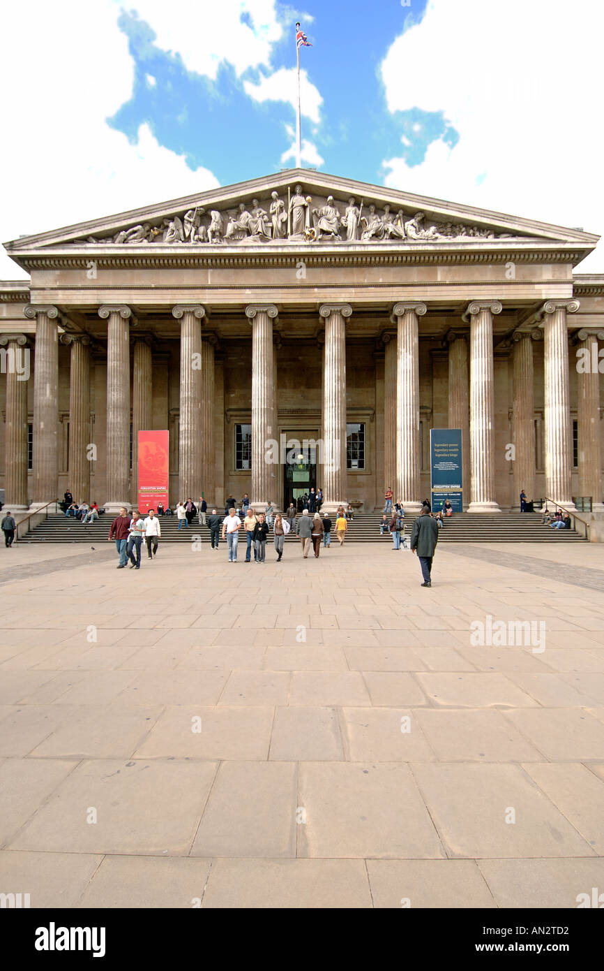 The main entrance to the British Museum in London Stock Photo - Alamy