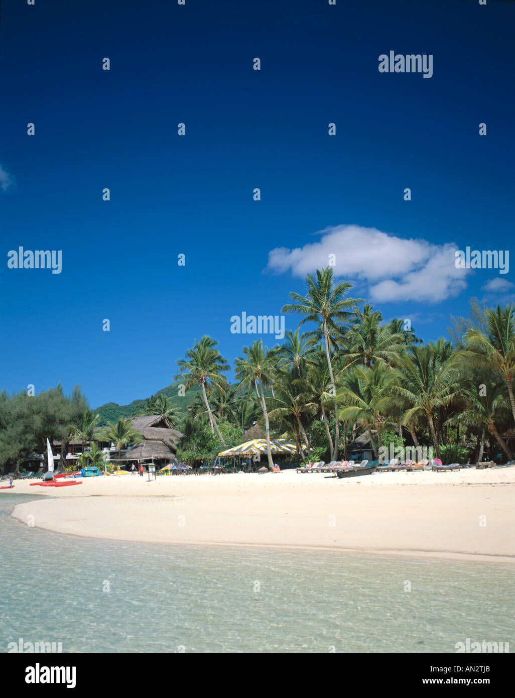 Muri Beach, Rarotonga, Polynesia / South Pacific, Cook Islands Stock ...