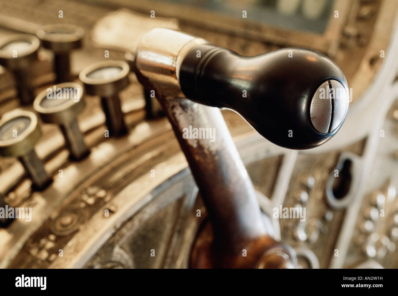 Close-up of vintage cash register Stock Photo - Alamy