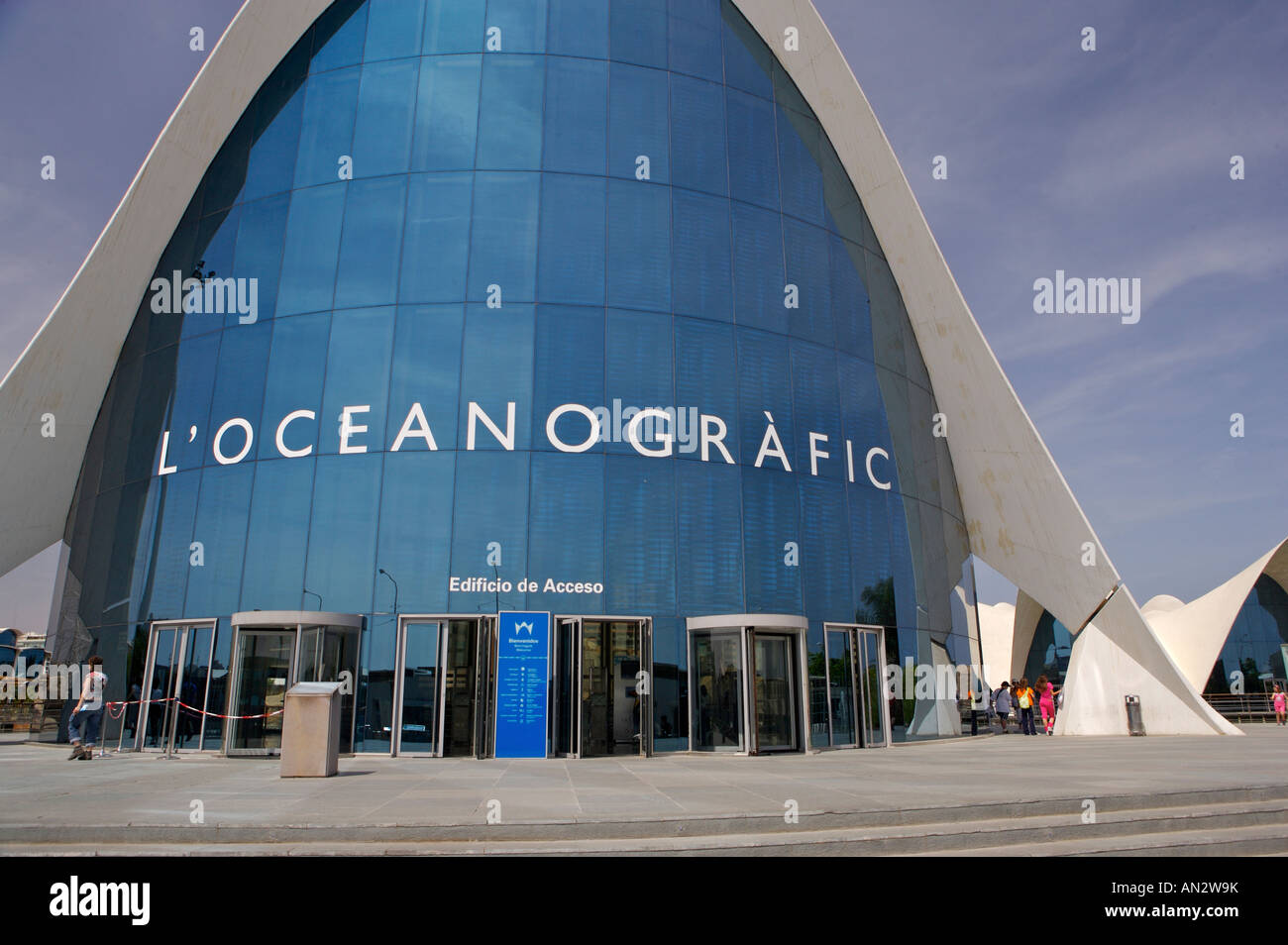 Entrance to the L'Oceanografic, Aquarium, The City of the Arts and ...