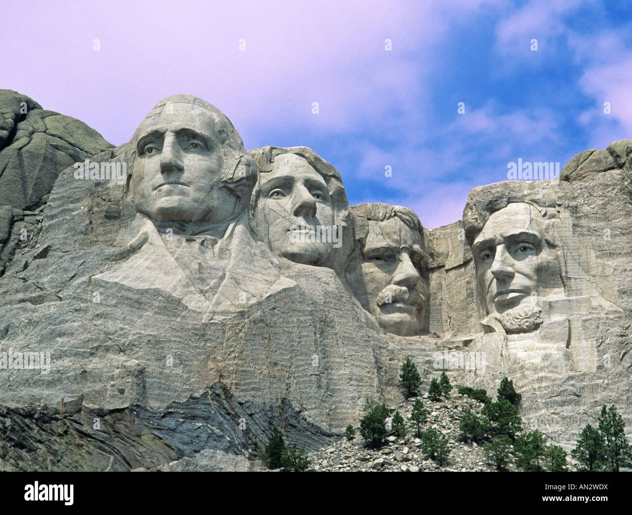 USA, South Dakota. View of Mount Rushmore National Monument ...
