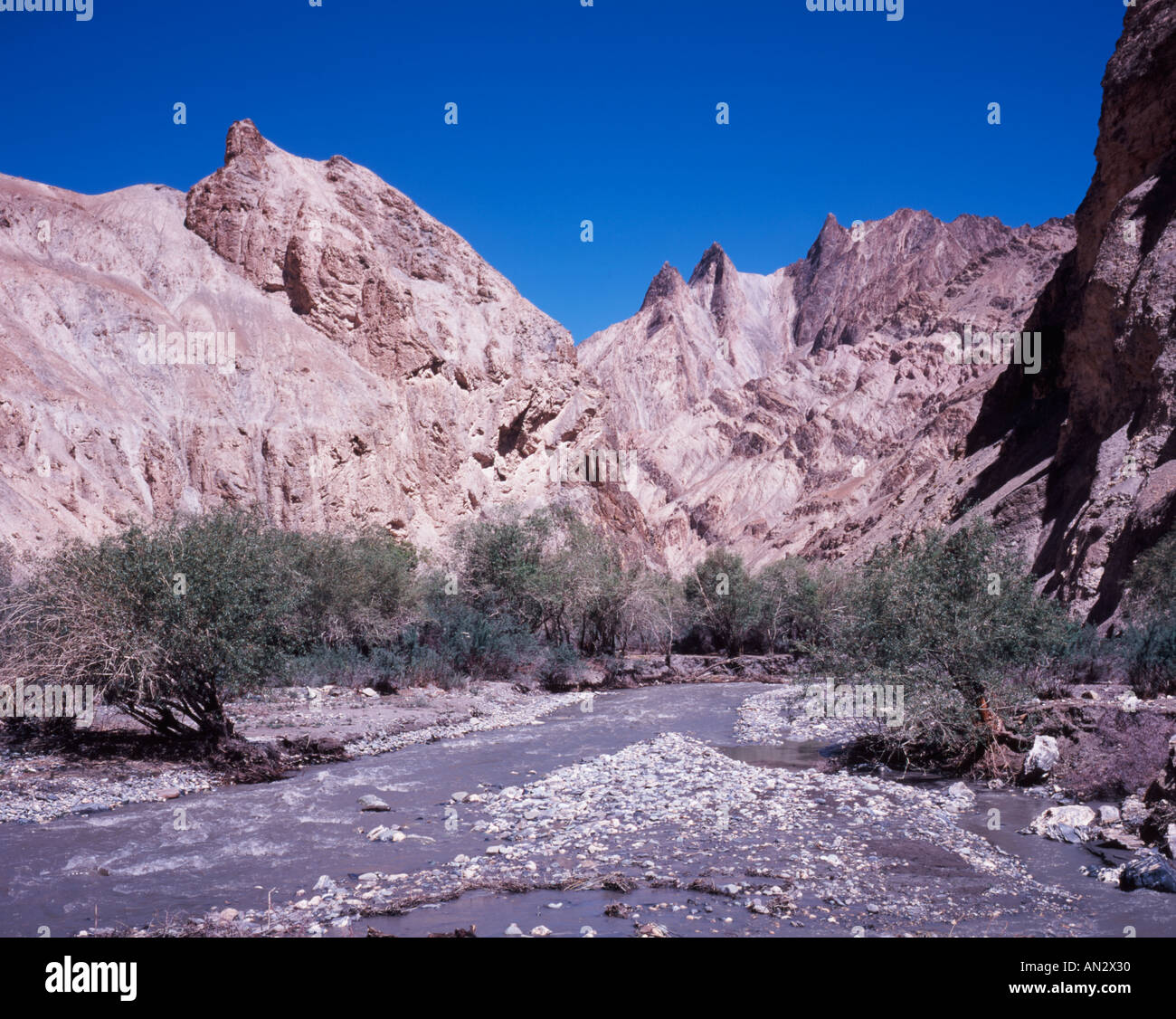 Markha River, Markha Valley Trek Ladakh India Stock Photo - Alamy