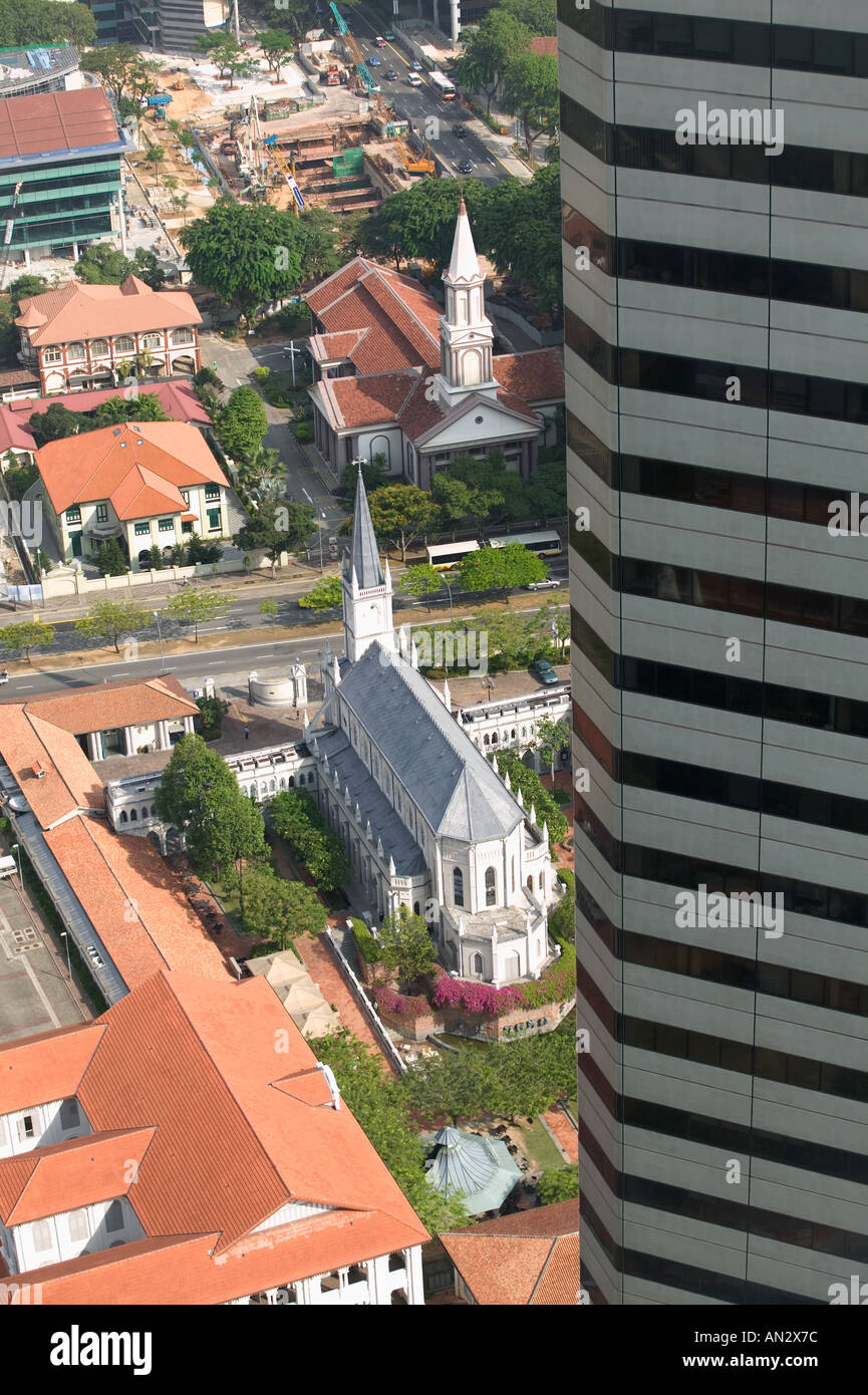 Cjimes church viewed from above in singapore hi-res stock photography ...