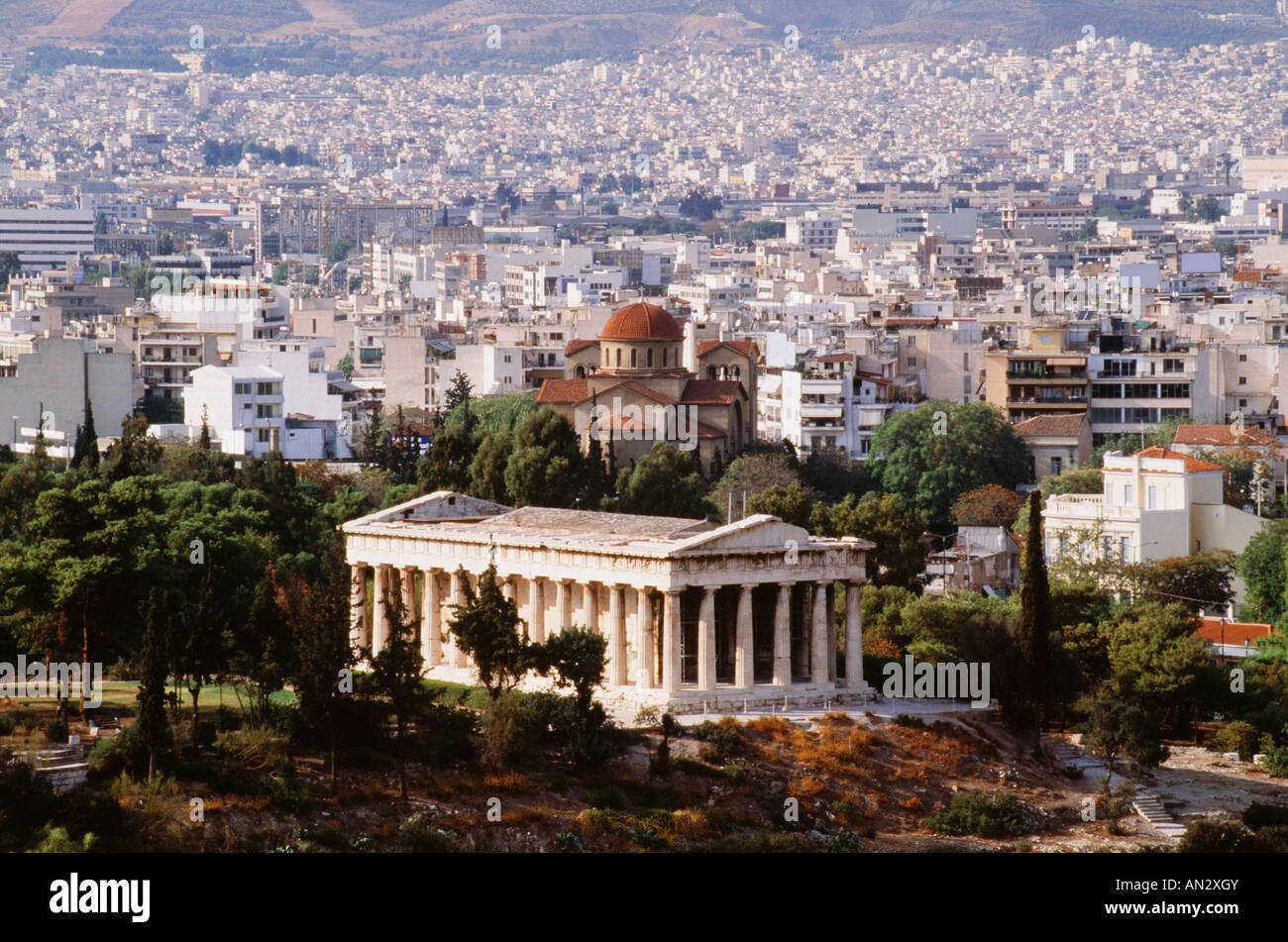 Ancient agora athens hi-res stock photography and images - Alamy