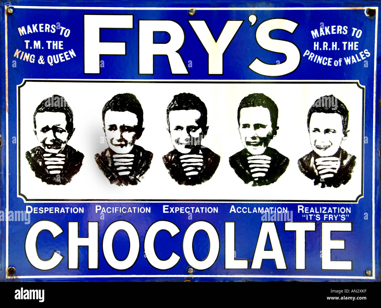 Vintage Advertisment Hoarding of Fry's Chocolate Stock Photo - Alamy