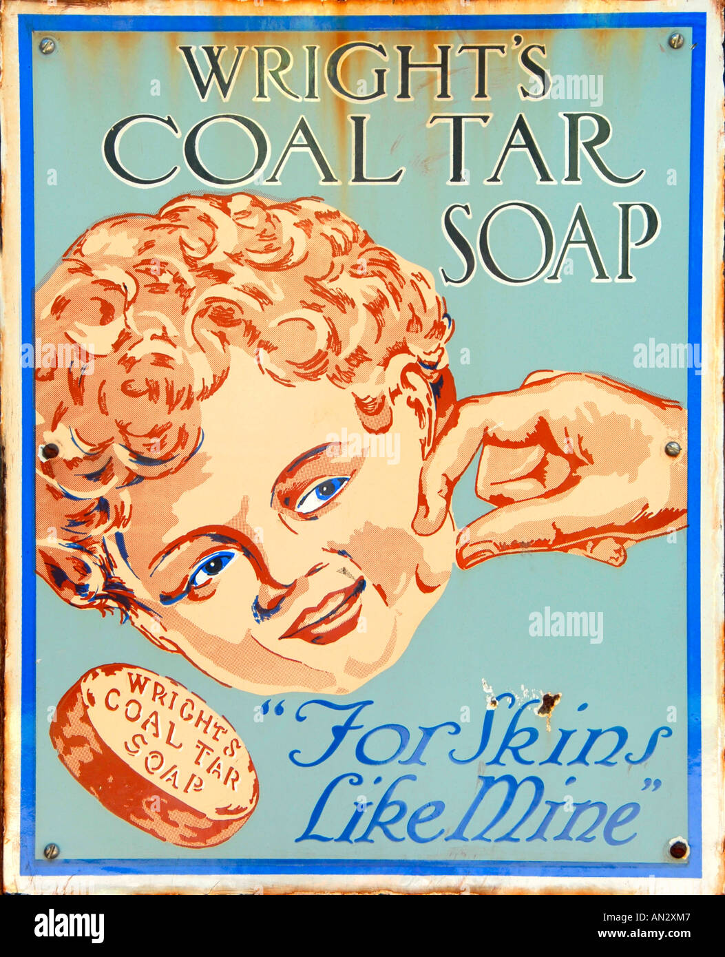 Vintage Advertisement Hoardings of Wright's Coal Tar Soap Stock Photo ...