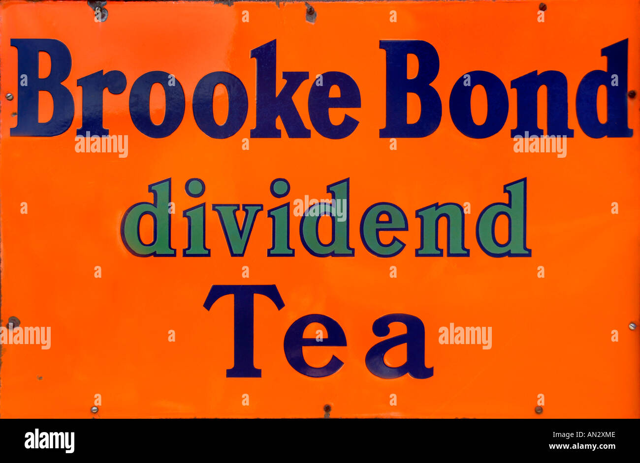 Vintage Advertisment Hoarding of Brooke Bond Dividend Tea Stock Photo ...