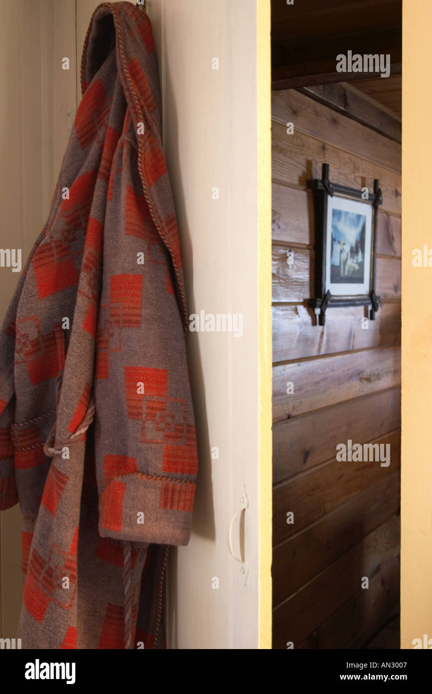 Door bathroom robe hi-res stock photography and images - Alamy