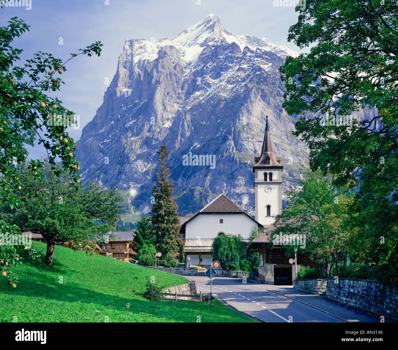 Alpine village of Grindelwald Switzerland Stock Photo: 1388853 - Alamy