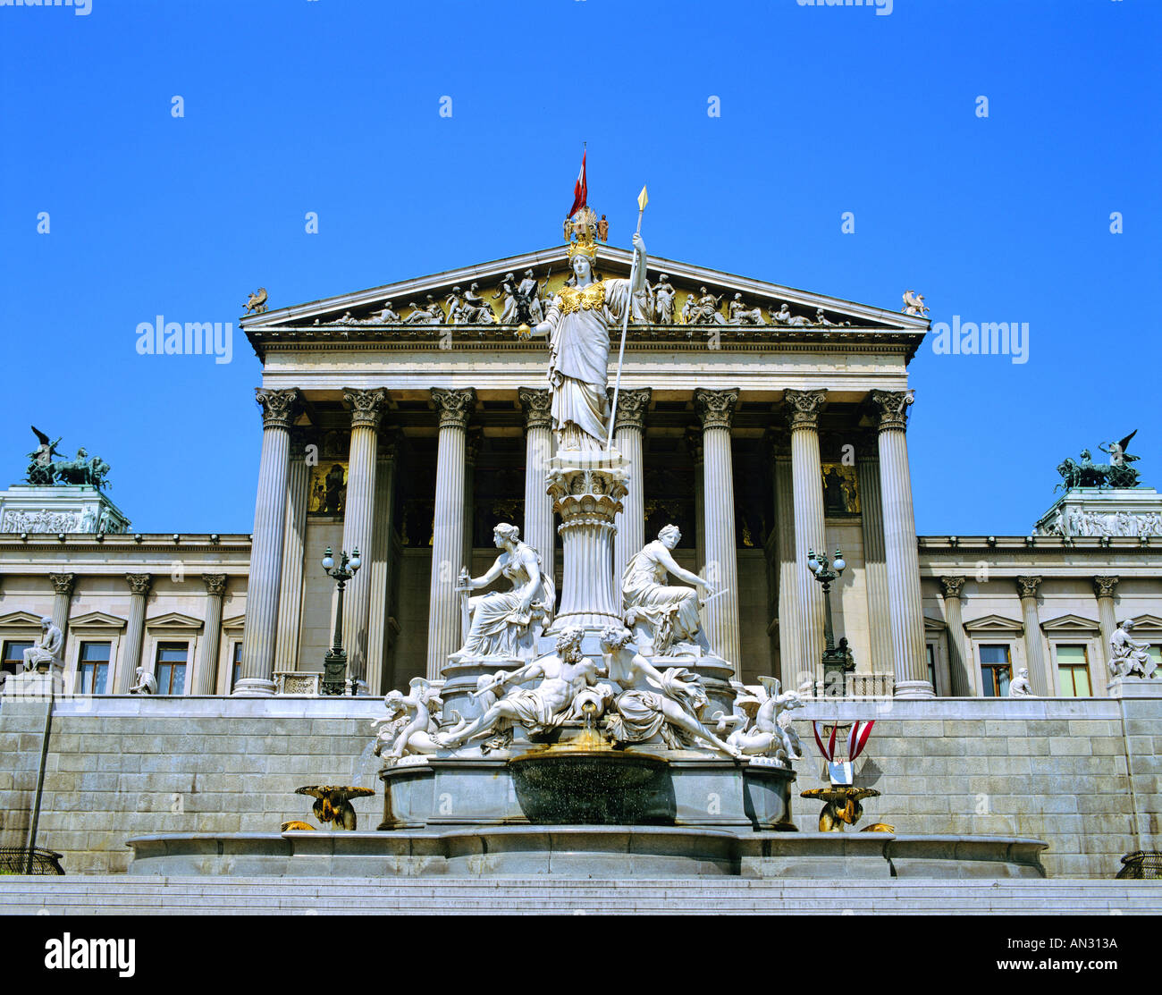 The Austrian Parliament Building Vienna Austria Stock Photo - Alamy