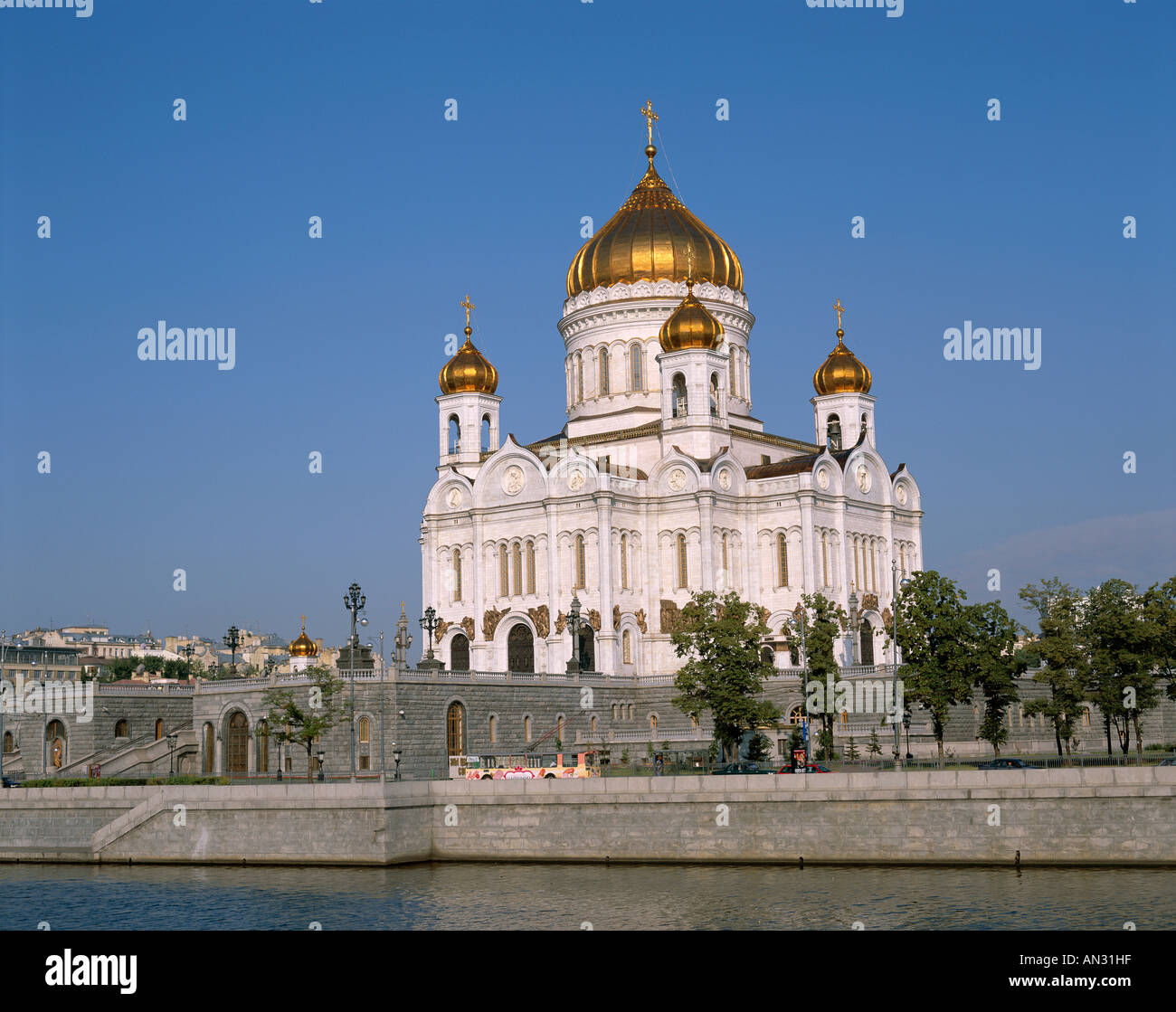 Church of Christ The Saviour & Moskva River, Moscow, Russia Stock Photo ...