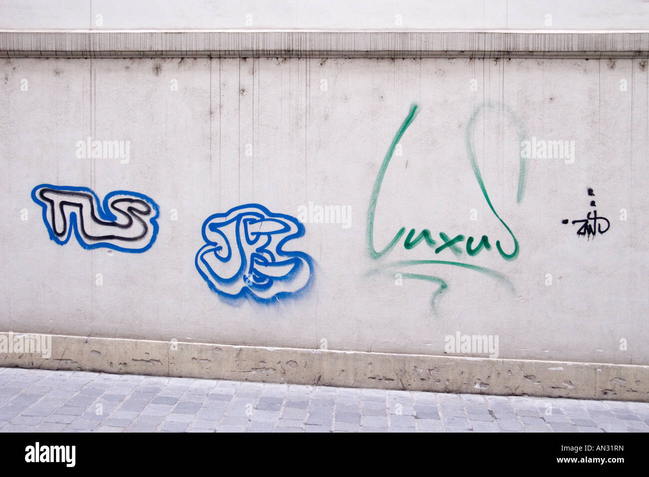 Graffiti on a wall, Vienna, Austria Stock Photo - Alamy