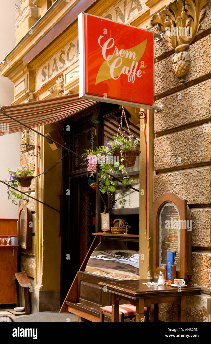 Pavement cafe on the Stari Trg Ljubljana Slovenia Europe Stock Photo ...