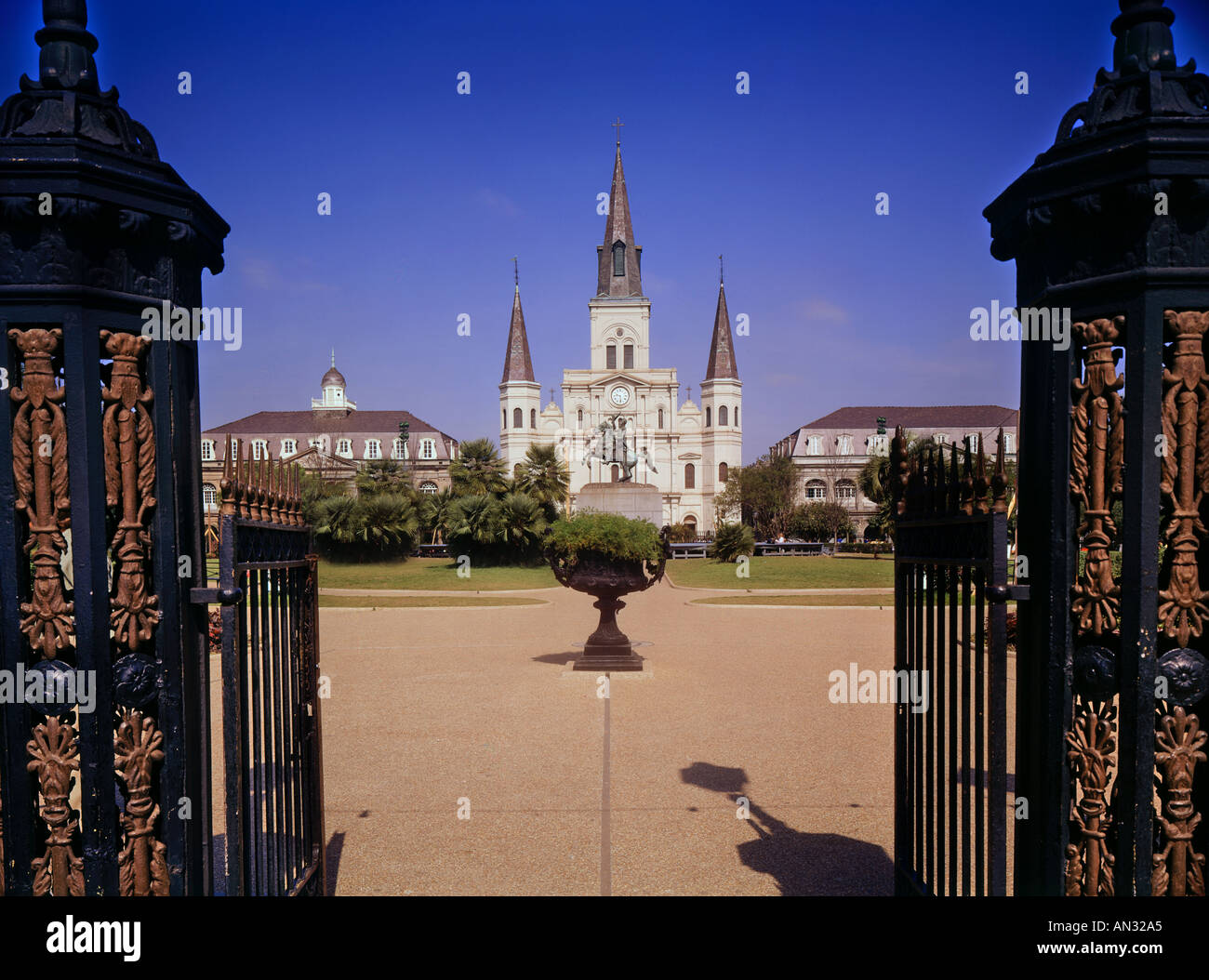 St Louis Cathedral Jackson Square New Orleans Louisiana USA Stock Photo ...